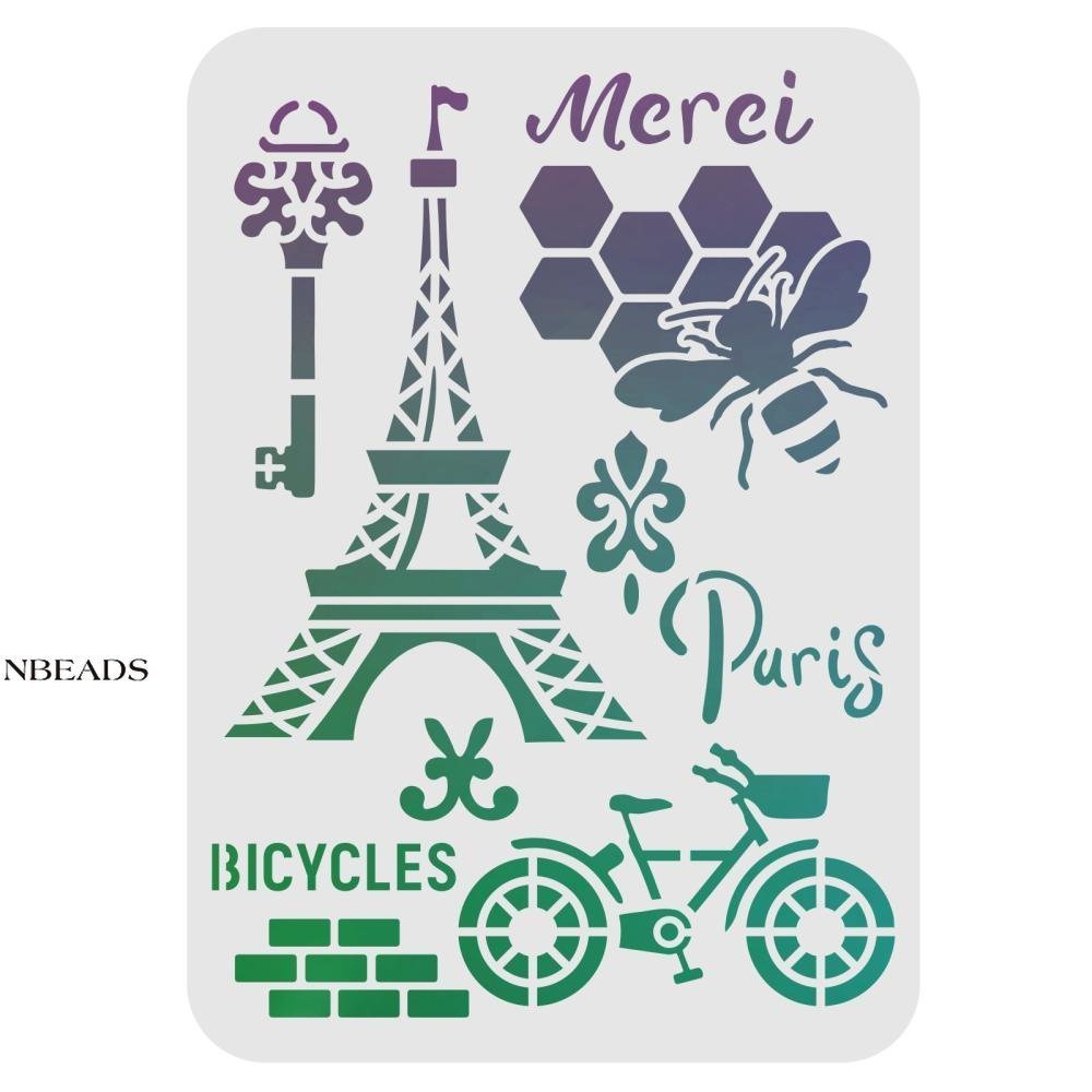 1pc Large Plastic Reusable Drawing Painting Stencils Templates for ... 1pc Large Plastic Reusable Drawing Painting Stencils Templates for ...
