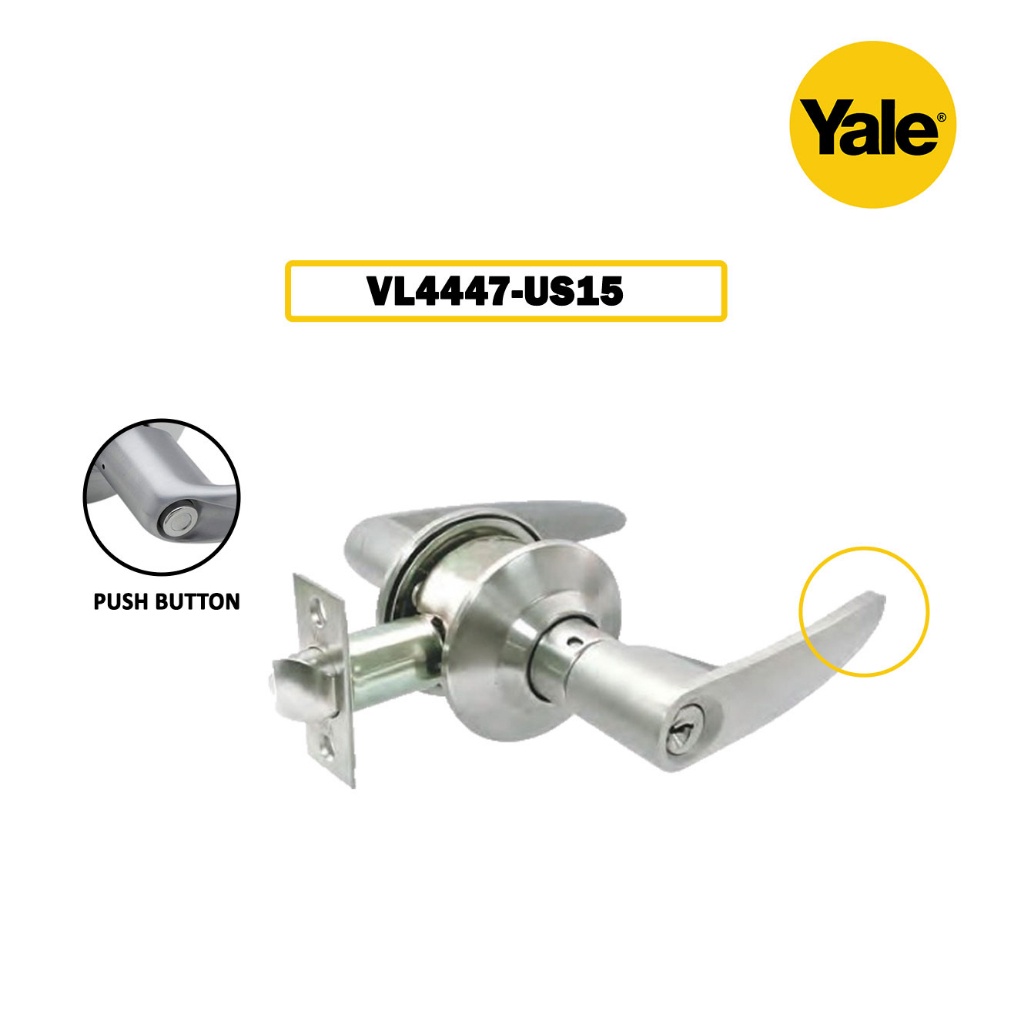 Yale VL4447 US15, VL4427 US15 VL5437 VL5447 ชุดล็อคประตู แบบใช้มือ ล็อก ...