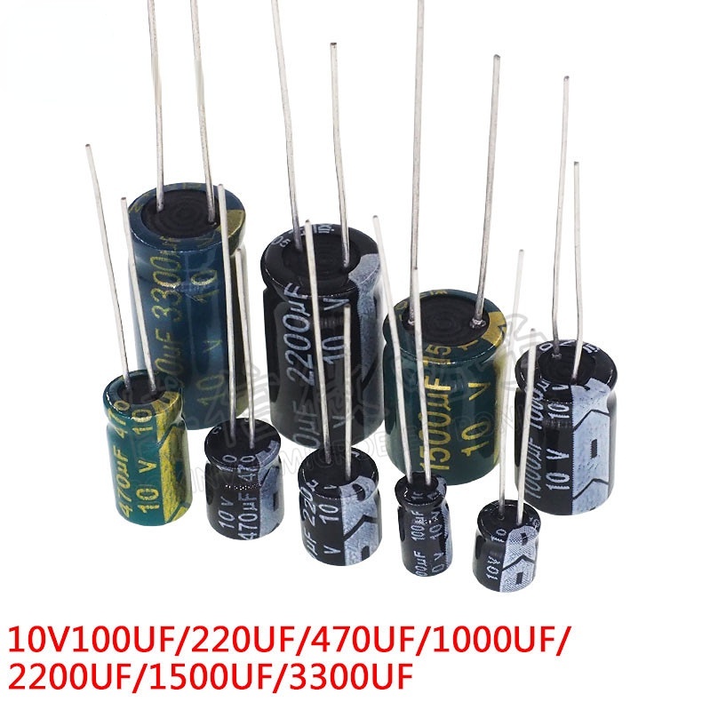 6.3V/10V ตัวเก็บประจุไฟฟ้าแบบตรง 100UF / 220UF / 470UF / 1000UF ...