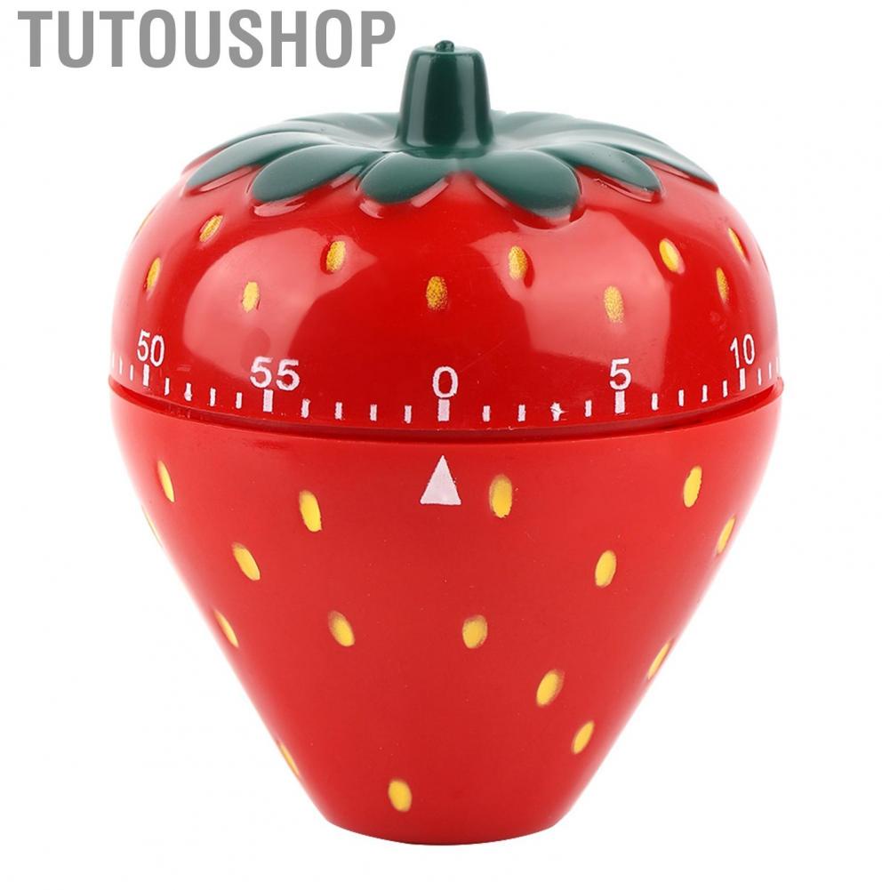 Tutoushop Strawberry Shaped 60 Minutes Kitchen Timer Mechanical Time ...