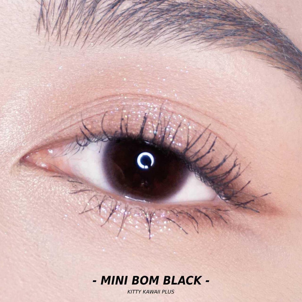 คอนแทคเลนส์ ️Mini Bom Black ขนาดมินิ ยี่ห้อ kittykawaii | Shopee Thailand