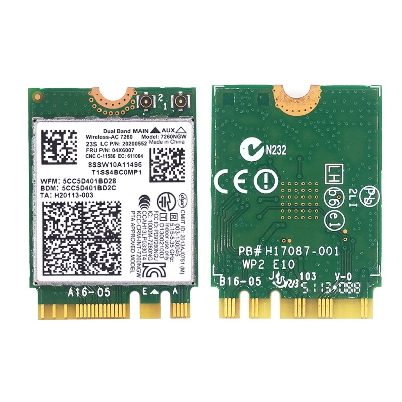 การ์ดไร้สาย 7260AC 7260NGW 1200M สําหรับ T440 X240 Y40 Y70 Y50 4 0 ...