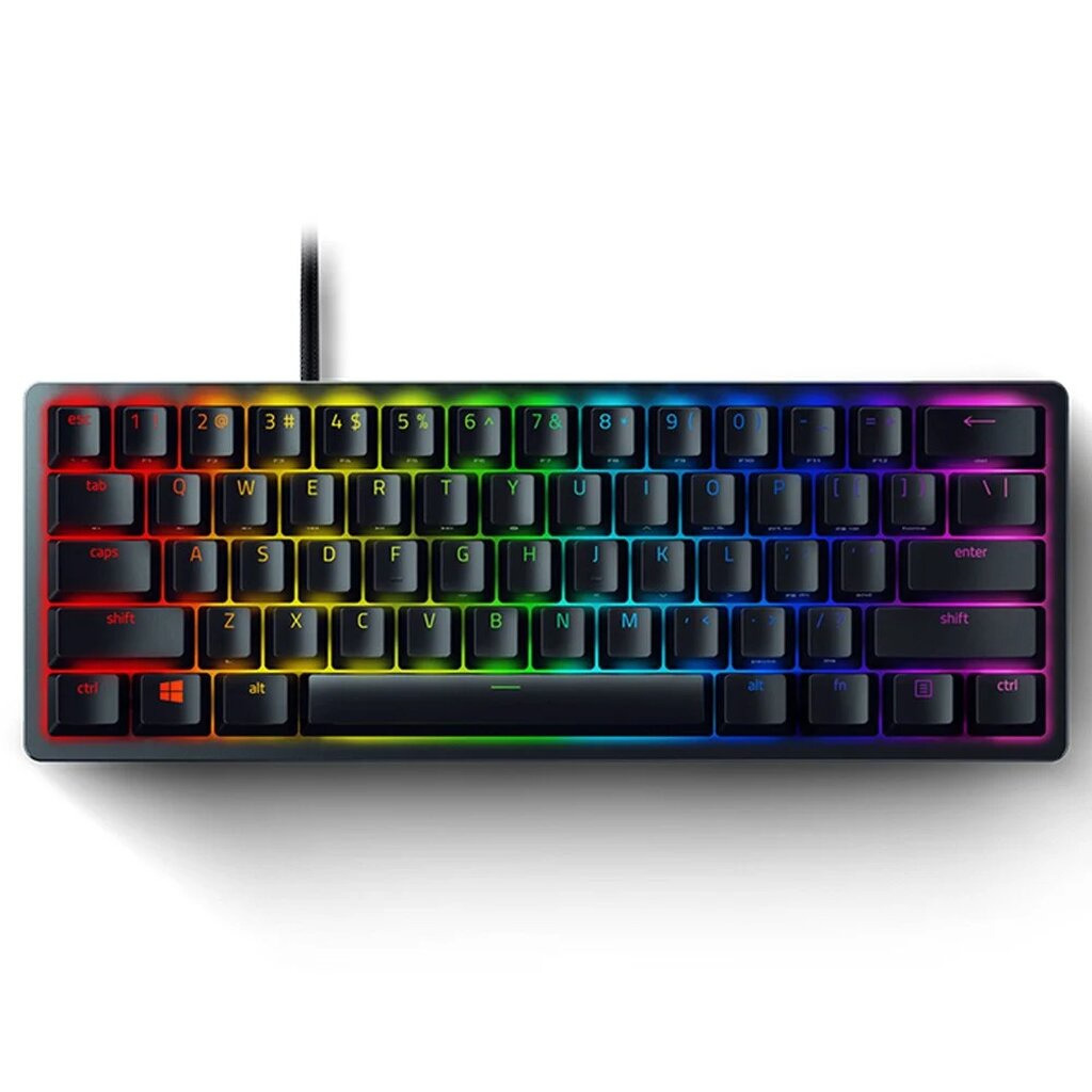 Razer Huntsman Mini 60% Gaming Keyboard Red Switch PBT Keycaps ...