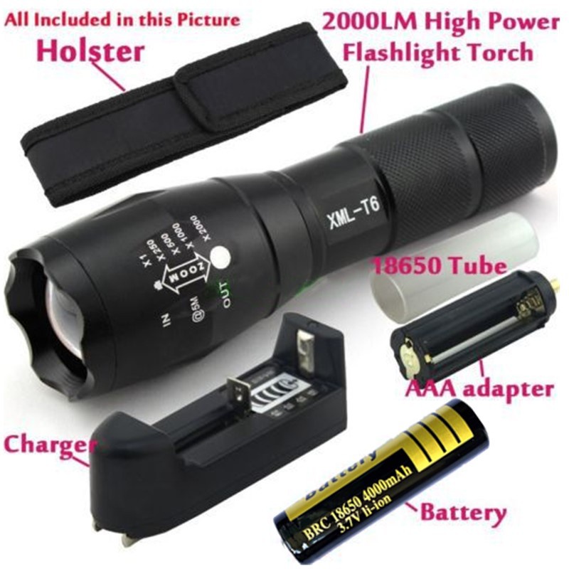 ขายดี ชุดไฟฉาย XML-T6 L2 A100 ขนาดเล็ก ซูมได้ ชาร์จไฟได้ | Shopee Thailand