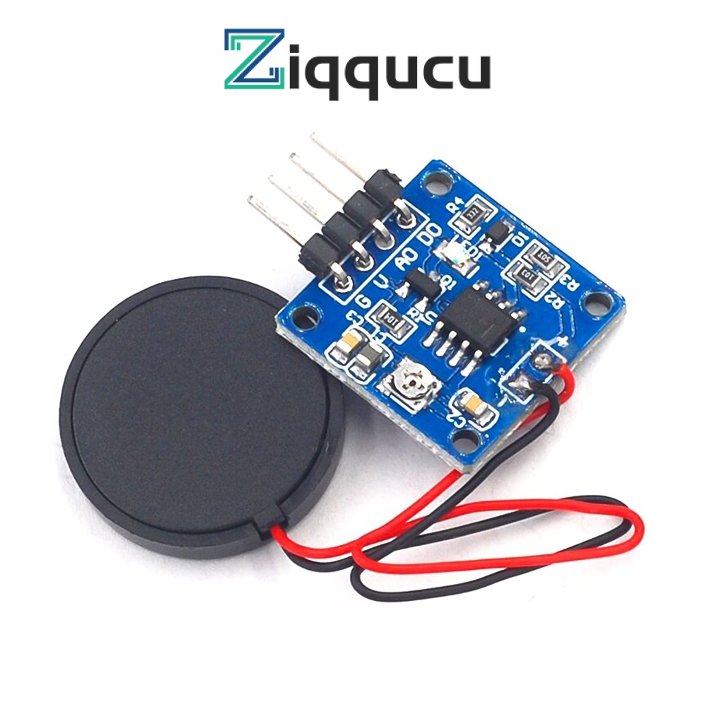 Ziqqucu Vibration Switch Sensor Module Piezoelectric 5 0v Dc Ad Do Shopee Thailand