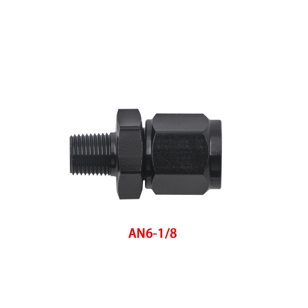 อะแดปเตอร์ข้อต่อหมุนอัตโนมัติ an6-1/8 1/2 3/8 1/4NPT 6an an6 6 เป็น 1/8 ...