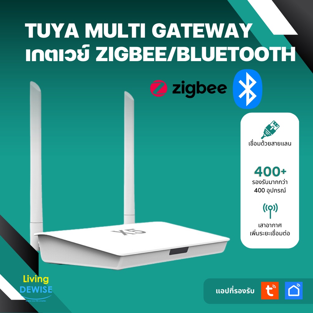 Tuya เกตเวย์ Multi-Mode Gateway (X5) แบบต่อสายแลน สำหรับเชื่อมต่อ ...