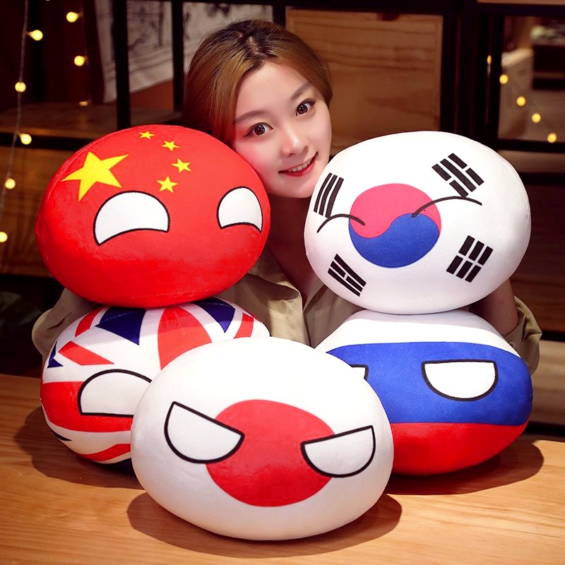 Polandball Pillow National Ball Ball Doll Anime Peripheral Two ...