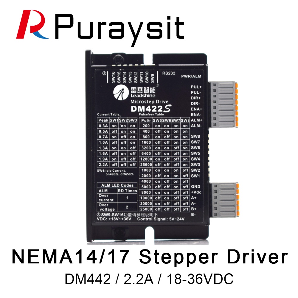 Sz Puraysit Leadshine 2Phase Stepper Motor Driver DM422S จ ่ ายแรงดันไฟ ...