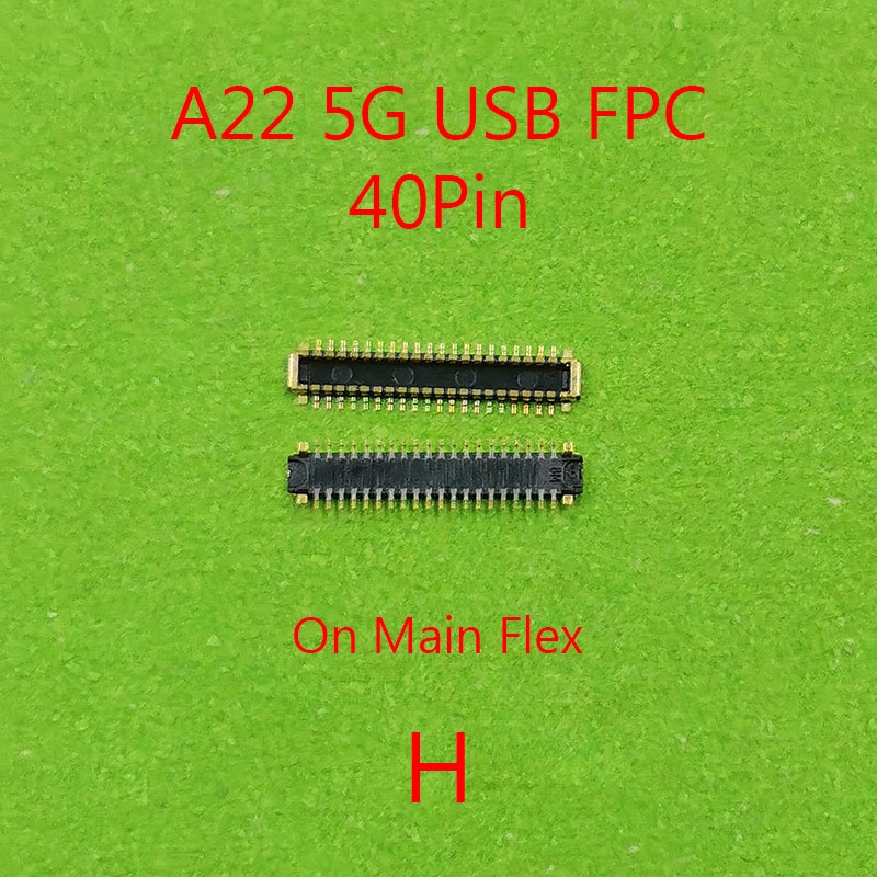 ปลั๊กชาร์จหน้าจอ LCD FPC 40 78 Pin 2 ชิ้น สําหรับ Samsung Galaxy A22 4G ...
