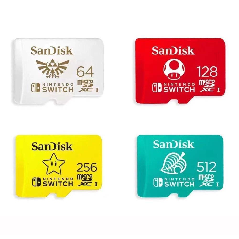 SanDisk Nintendo Switch Official Super Mario Micro SD XC U3 Memory Card ...