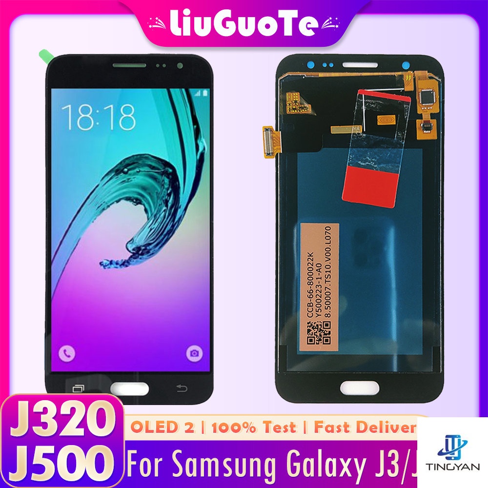 หน้าจอสัมผัสดิจิทัล LCD ปรับได้ สําหรับ Samsung Galaxy J5 J500 J3 J320 ...