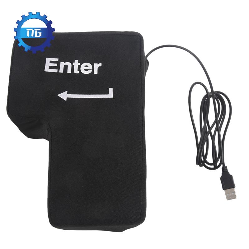 Enter Key Pillow, Big USB Enter Button Stress Relief Vent Tools ...