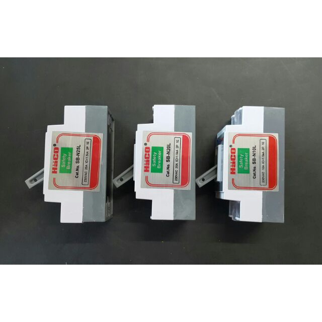Breaker Haco เบรกเกอร์ มีสัญญาณไฟ10A, 16A 20A, 25A 32A (แถม!!กล่องครอบเบรกเกอร์) | Shopee Thailand