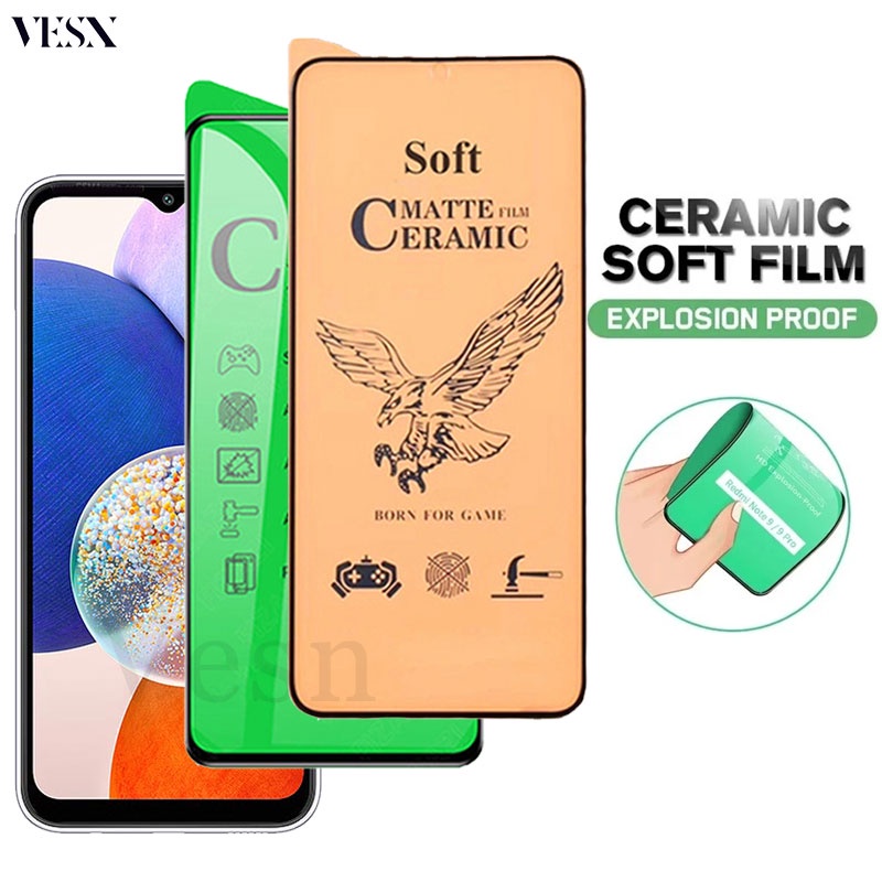 ฟิล์มเซรามิกส์ ฟิล์มใส เต็มจอ ฟิล์มกันรอย ฟิล์มพลาสติก ไม่แตก 9D+ไม่ใช่ กระจก Samsung ss Galaxy ...