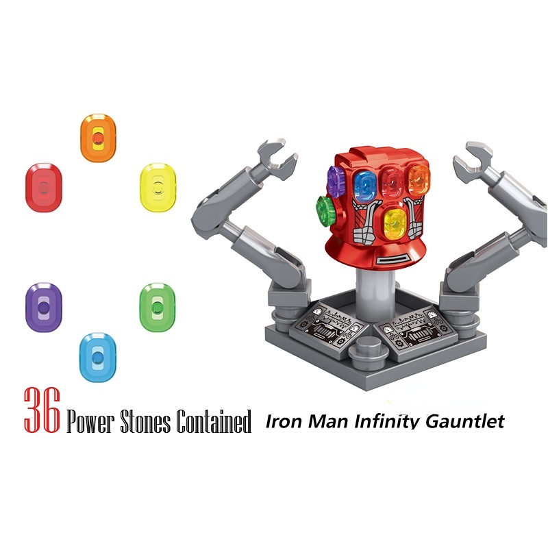 ฟิกเกอร์ Infinity Gauntlet with Power Stones ขนาดเล็ก ของเล่นสําหรับ ...