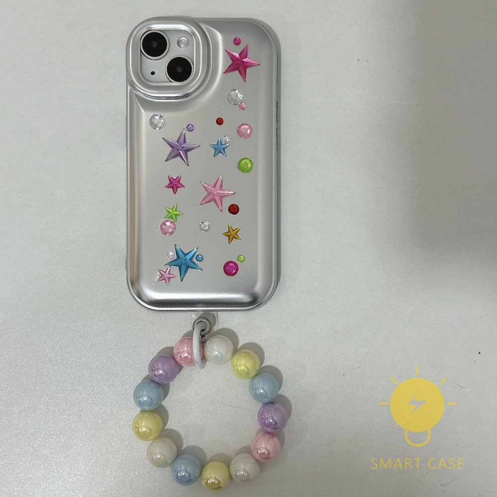 For เคสไอโฟน 14 Pro Max [Matte Silver Airbag Chain Diamond] เคส Phone ...