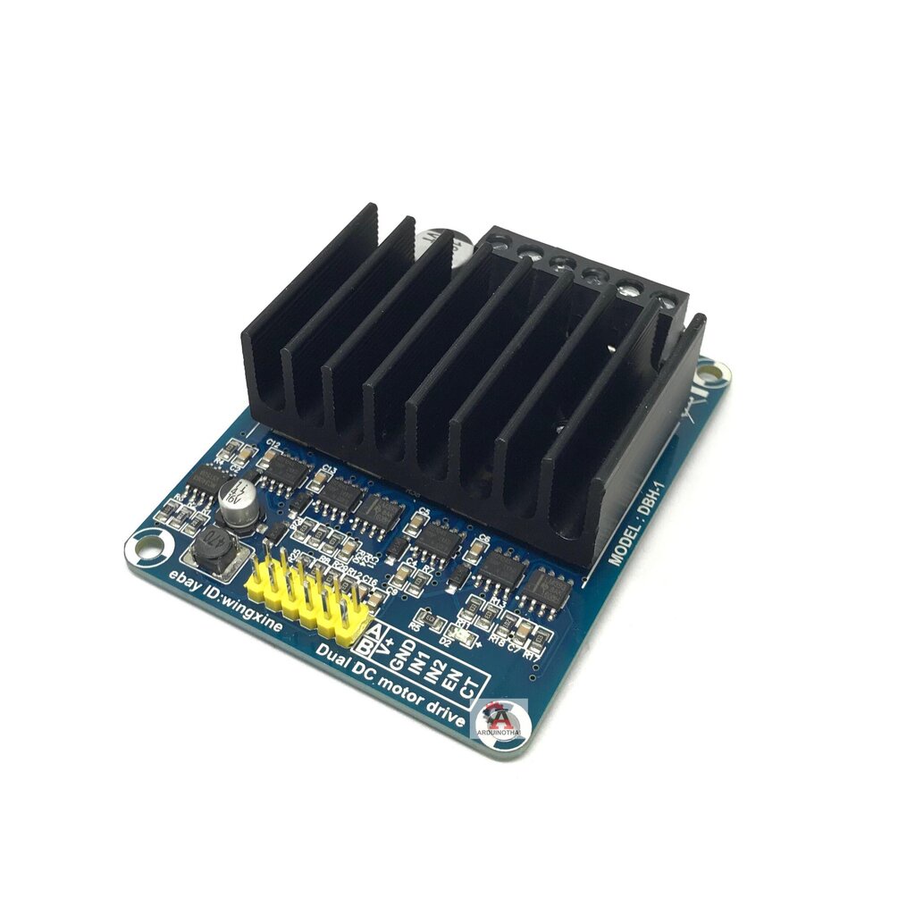 Motor Driver 30A dual H-bridge with Heat Sink โมดูลขับมอเตอร์ 5-12V ...