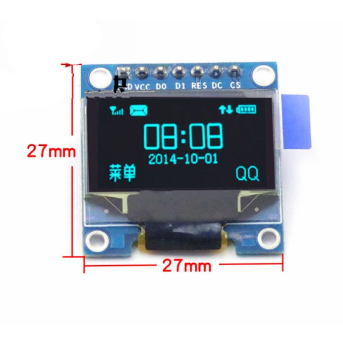 Module OLED LCD 128x64 0.96" โมดูลแสดงผล OLED ขนาดเล็ก 0.96 นิ้ว I2C ...