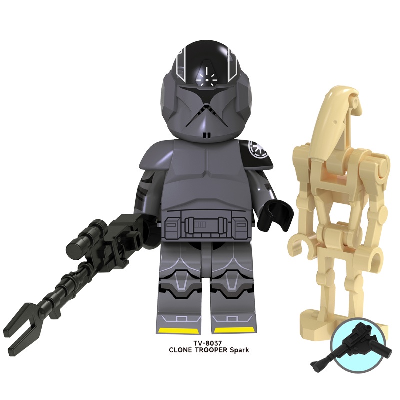 ของเล่นตัวต่อฟิกเกอร์ Space Wars Wrecker Clone Trooper Commander Cody ...