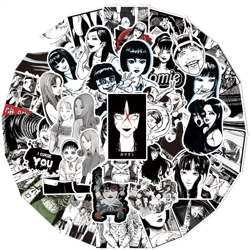 50 ชิ้น / ชุด จุนจิ อิโต้ สติกเกอร์ Tomie Series 01 สติกเกอร์แฟชั่น กัน ...