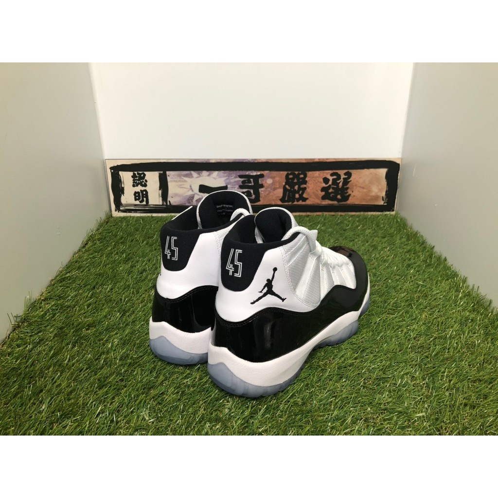 NK AIR JORDAN 11 Concord 45 AJ11 concordan สีดำสีขาวผู้ชายผู้หญิง378037-100 | Shopee Thailand