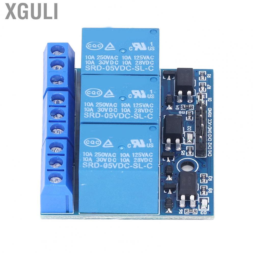 Xguli High Voltage Relay Board 3 Channel Relay Module 49x42x20mm High ...