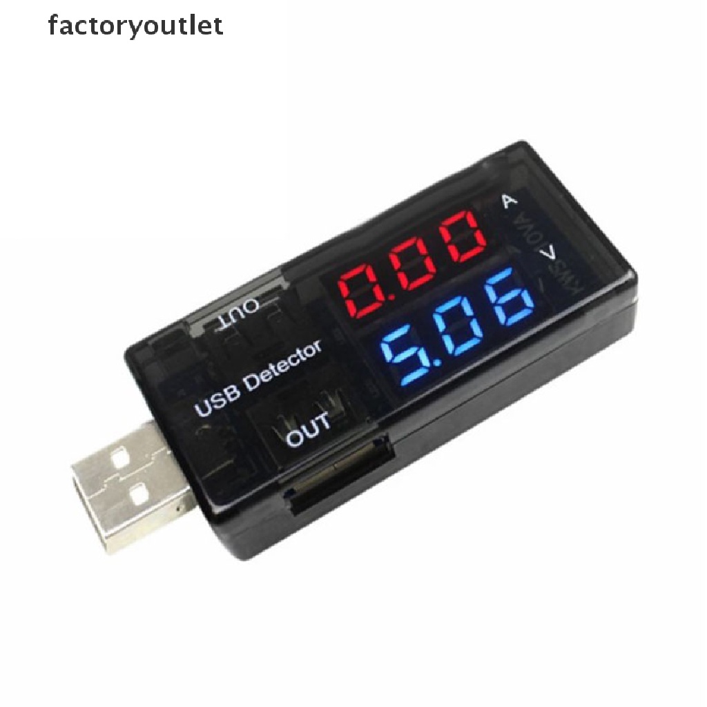 FLTH USB Current Voltage Charging Detector Tester Voltmeter Ammeter ...