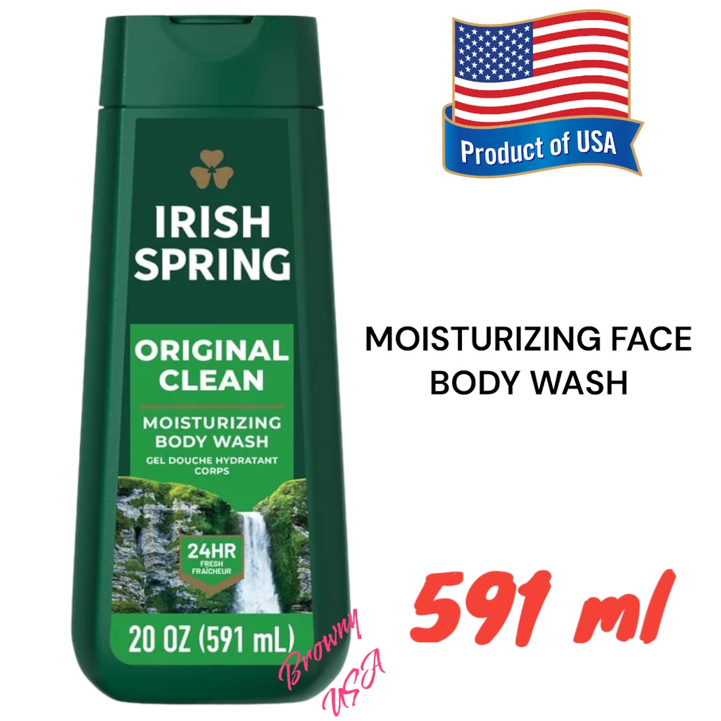 Irish Spring Mens Body Wash, Original Clean Scented 591 ml. | Shopee ...