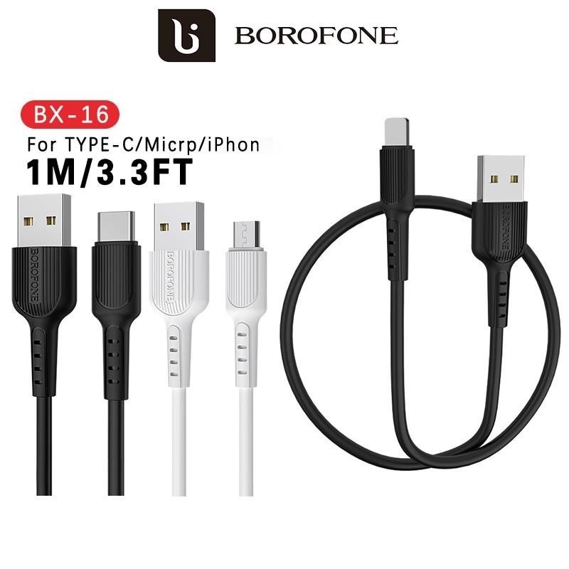 BOROFONE.BX16 สายชาร์จ ยาว1เมตร USB BX16 สายยูเอสบี Charging Cable ...