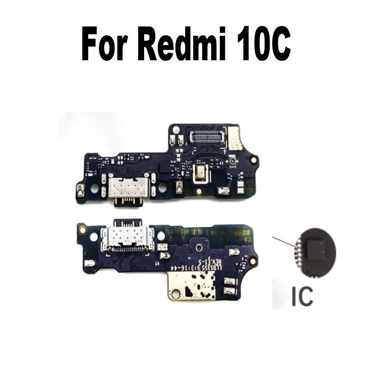 สําหรับ Xiaomi Redmi 10C USB ชาร์จพอร์ตไมโครโฟน Dock Connector Board ...