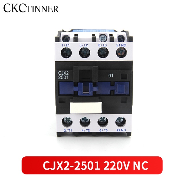 คอนแทคเตอร์แม่เหล็ก CJX2-2501/2510 50/60HZ 25A AC 3P+1NO OR NC 24V 220V คุณภาพสูง | Shopee Thailand