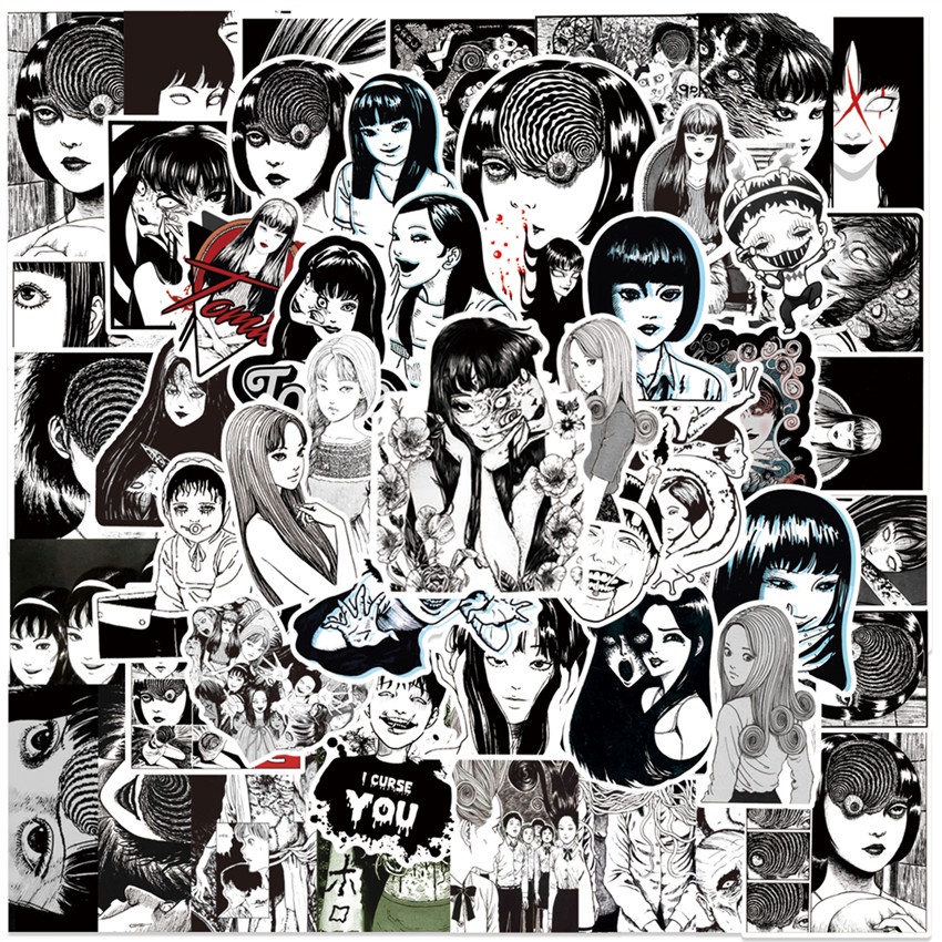 จุนจิ อิโต้ สติกเกอร์ Tomie Series 01 สติกเกอร์แฟชั่น กันน้ํา DIY 50 ...