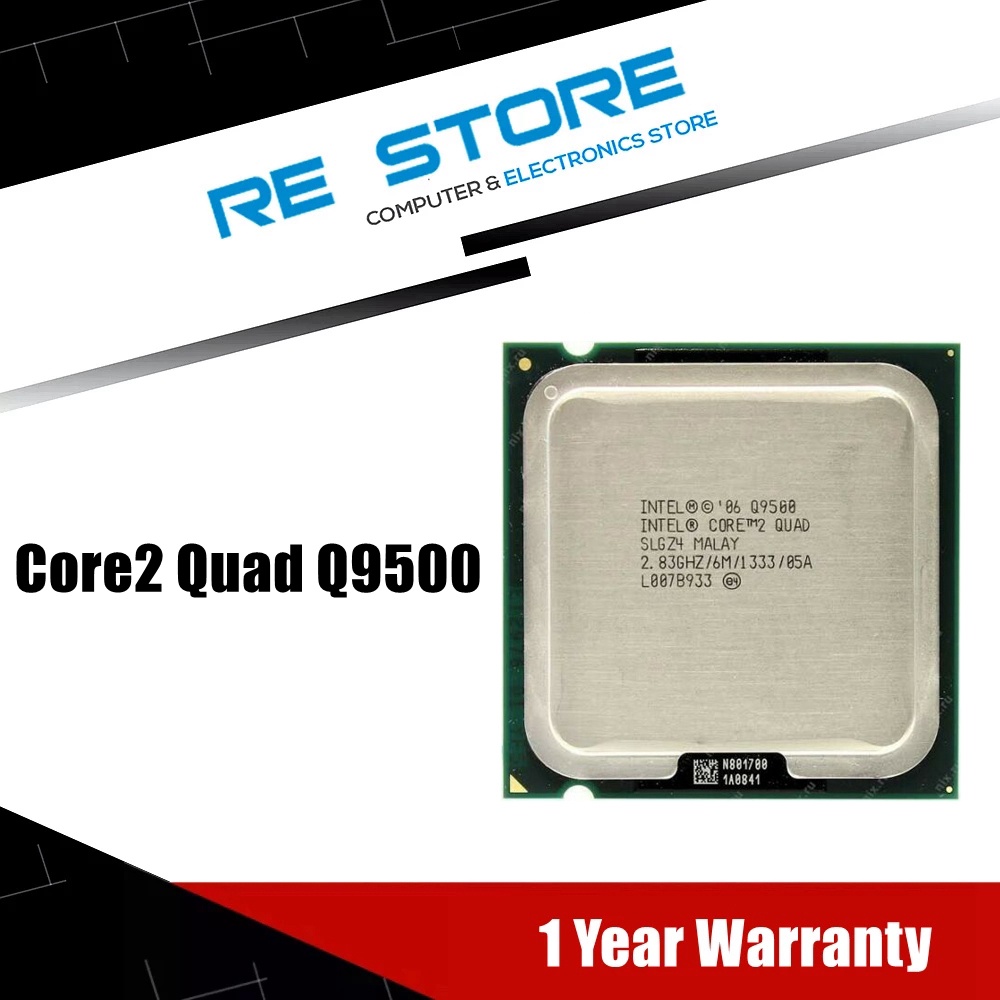 โปรเซสเซอร์ CPU Intel Core2 Quad Q9500 2.83GHz 6MB Cache FSB 1333 LGA ...