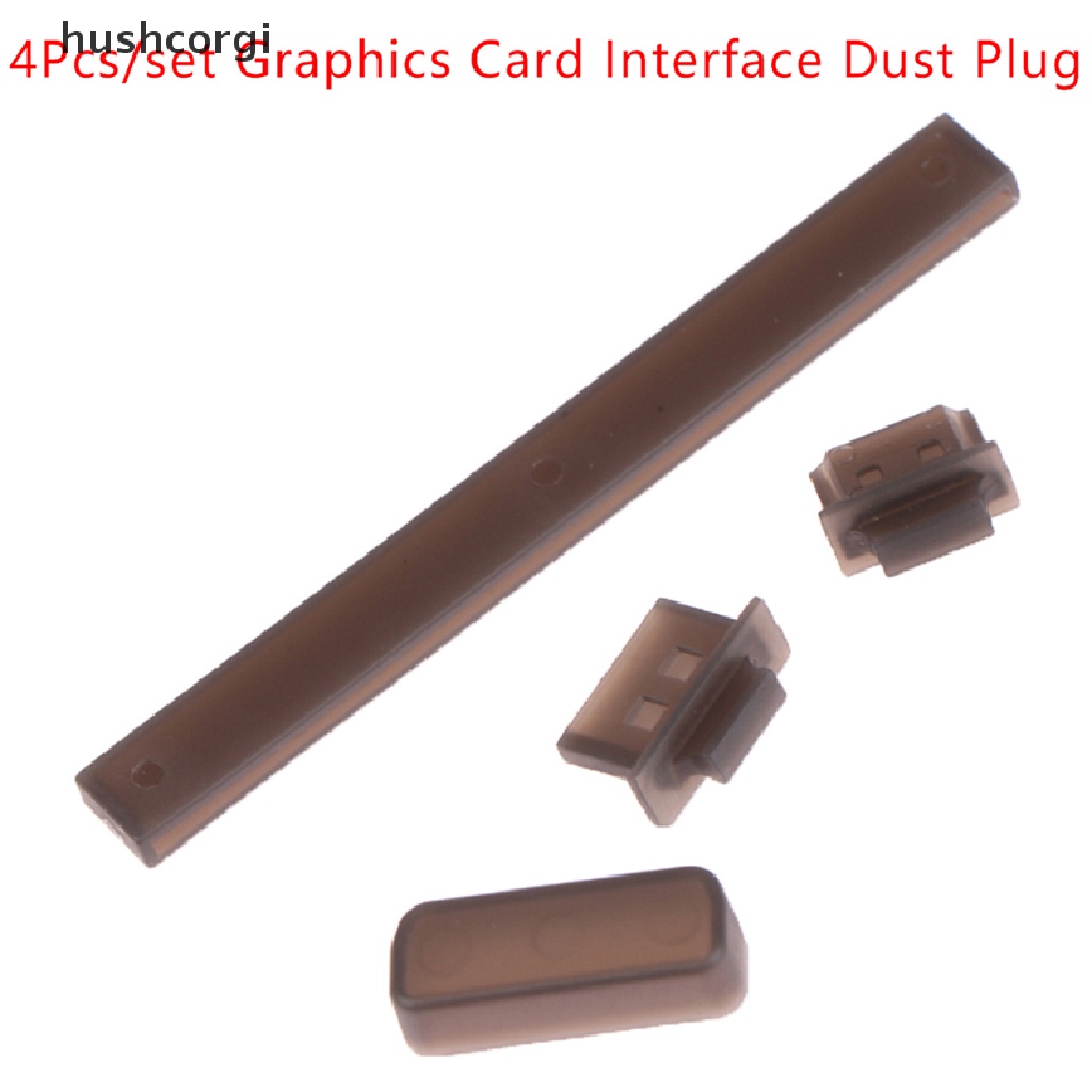 [hushcorgi] 4Pcs/set Graphics Card Interface Dust Plug DVI HDMI DP PCI ...