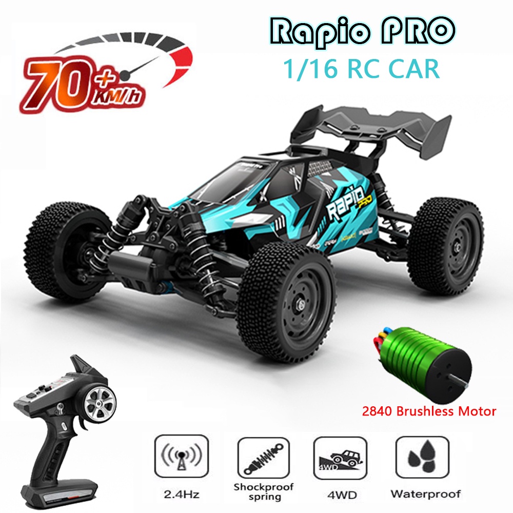มอเตอร์ไฟฟ้า ความเร็วสูง 16201PRO 70KM/H 1:16 4WD 2.4G สําหรับรถบังคับ | Shopee Thailand