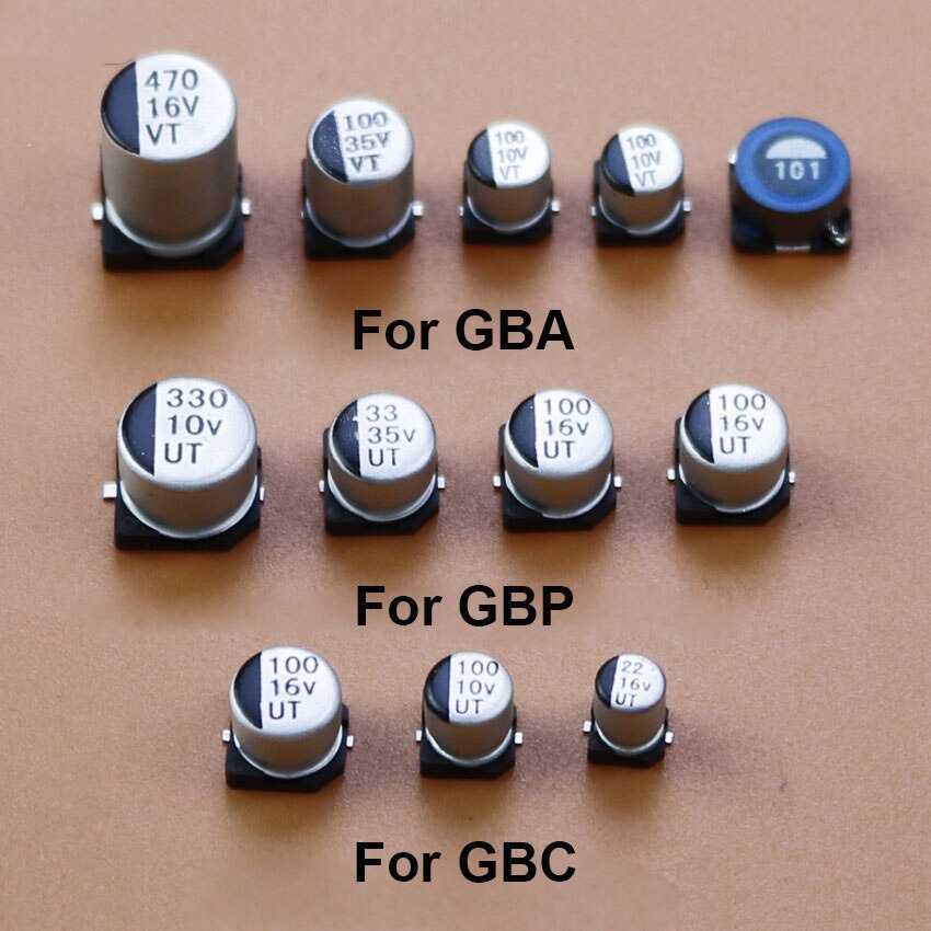ตัวเก็บประจุเมนบอร์ด GBA GBC GBP GBA SP แบบเปลี่ยน สําหรับ Gameboy ...