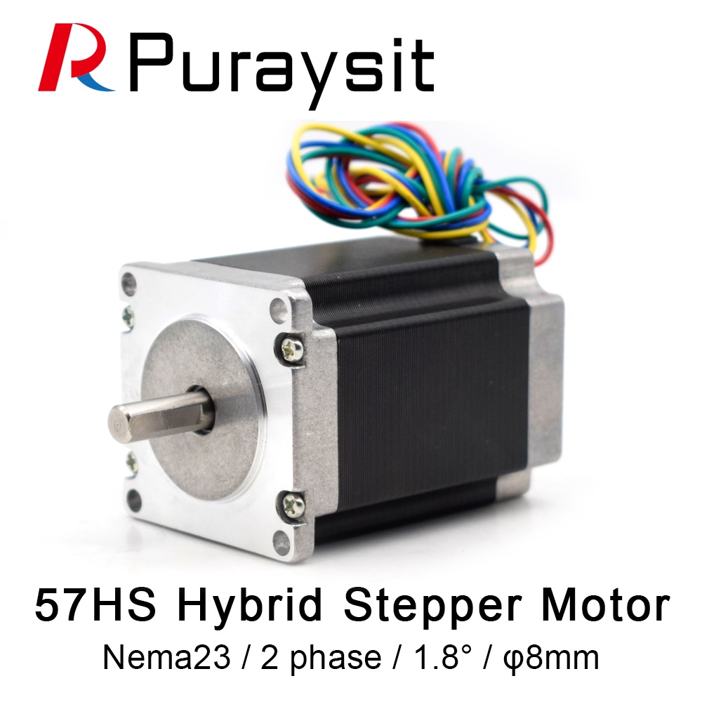 Yth YTH Puraysit Nema23 57HS76-3004 2 เฟส 1.8° สเต็ปมอเตอร์ไฮบริด 2.7V ...