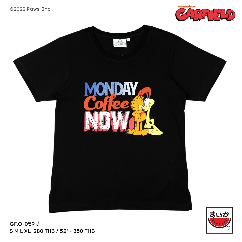 แตงโม (SUIKA) - เสื้อยืดคอกลม การ์ฟิล์ด (GF.O-059) ขนาด: S-4XL | Shopee Thailand