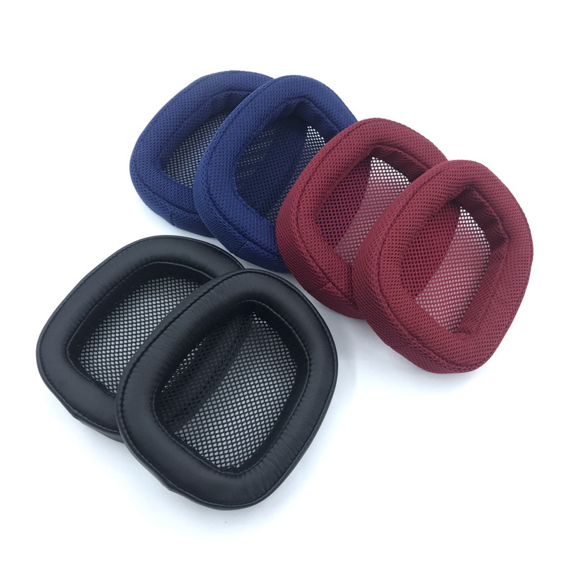 G433 ฟองน้ําครอบหูฟัง แบบเปลี่ยน สีดํา ฟ้า แดง สําหรับ Logitech G433 G230 G-PRO G233 G533 G231 ...