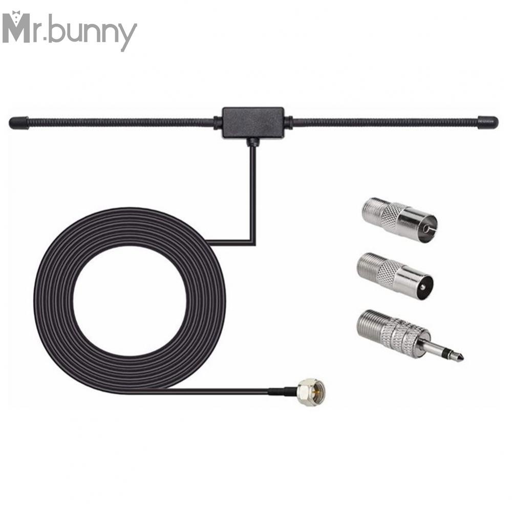 DAB FM-Radio Antenna FM-Dipole Aerial Audio Plug Connector For Stereo ...