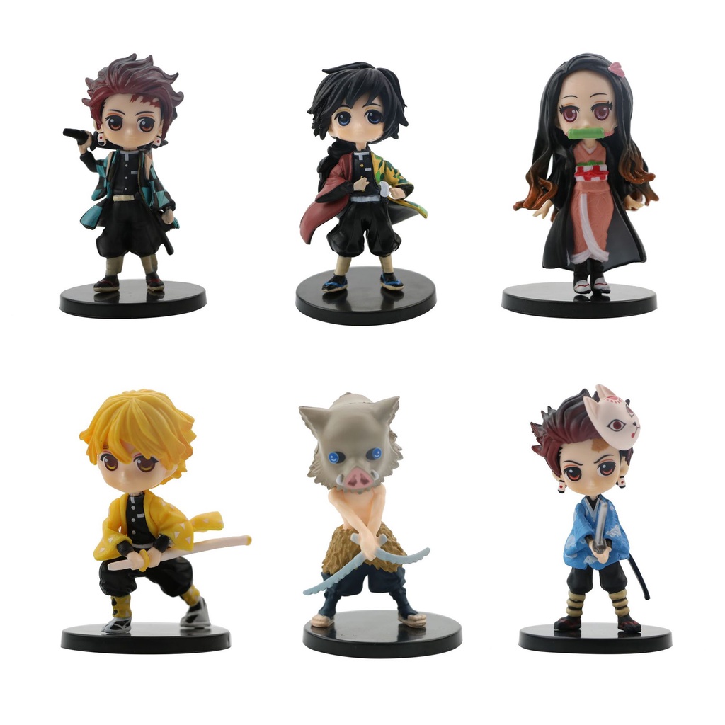 Demon Slayer อะนิเมะตุ๊กตารุ่น Q Tanjiro Nidouzi Inosuke Zenizu รูป ...