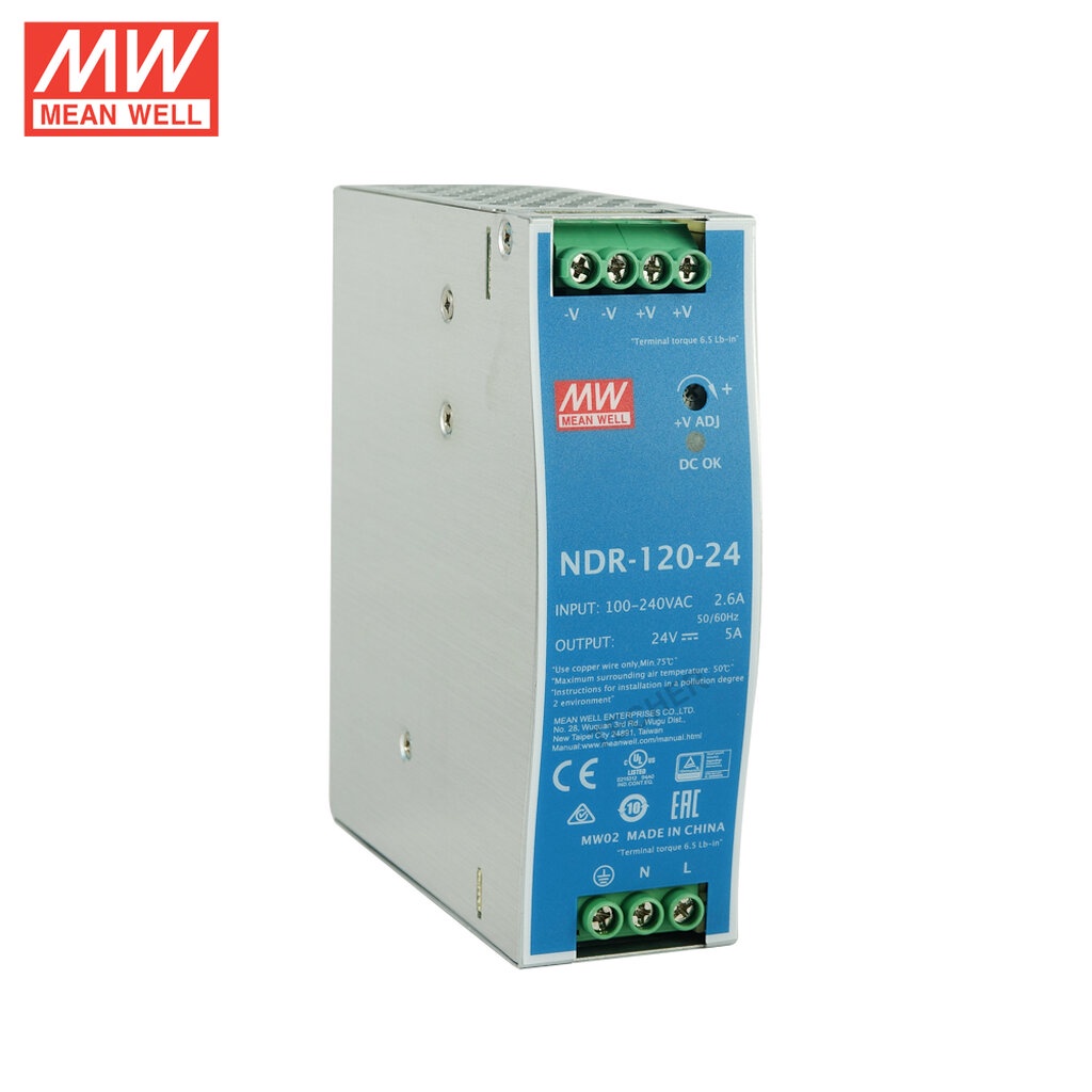 NDR-120-48 | MEAN WELL DIN Rail Switching Power Supply 48V 2.5A 120W | Shopee Thailand
