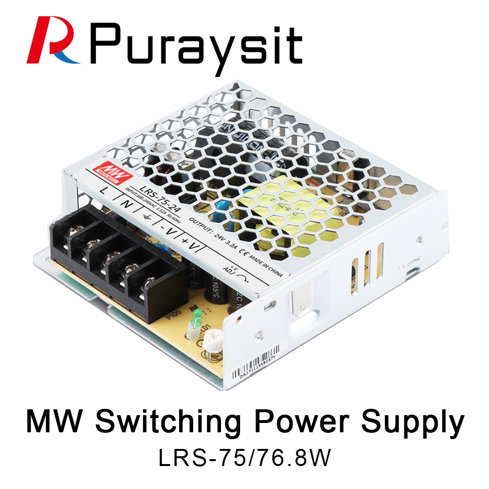 Yth Puraysit Meanwell LRS-75 Switching Power Supply 12V 6A 24V 3.2A 75W Original MW ไต้หวัน ...