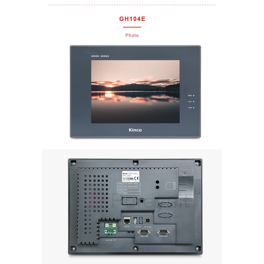 Yth YTH Kinco หน้าจอสัมผัส HMI GH104E 800x600px อีเธอร์เน็ต 10.4 นิ้ว 4 ...