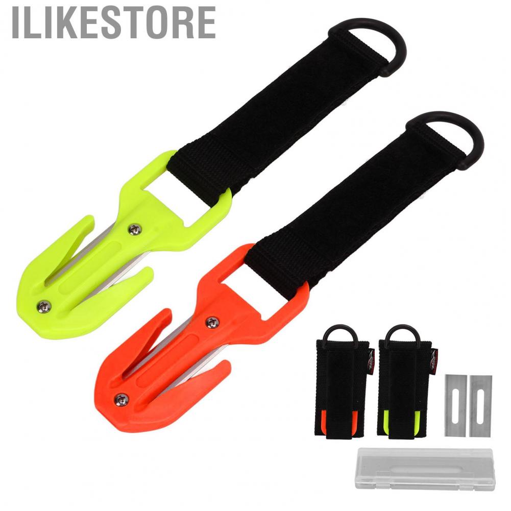 Ilikestore Scuba Diving Strap Cutter Sharp Blades Safety Line with ...