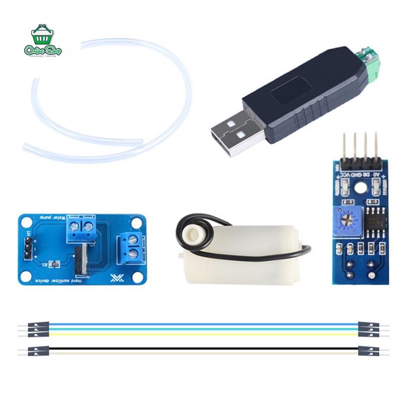Auto Sensing Hand Sanitizer Pump DIY Graphical Programming Maker ... Auto Sensing Hand Sanitizer Pump DIY Graphical Programming Maker ...