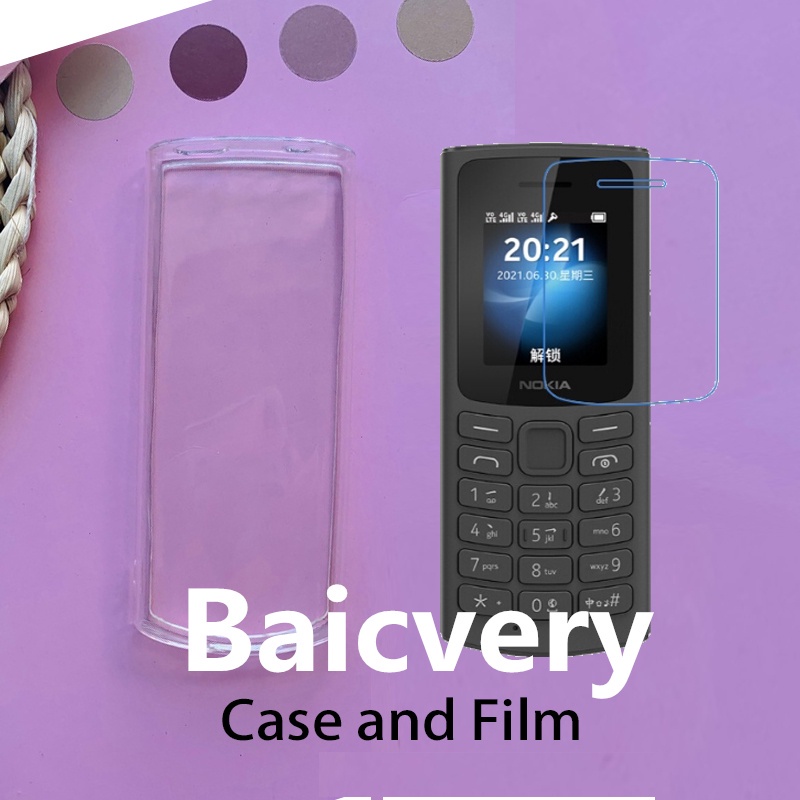 Nokia 105 4G 2021 Casing TPU Silicone Cover with Nano Explosion-proof ...