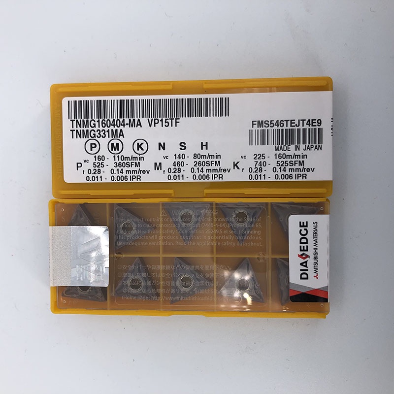 Tnmg 10 ชิ้น160404 Tnmg160408 Tnmg160412 Ma VP15TF เม็ดมีดกลึงคาร์ไบด์ สําหรับเครื่องกลึง TNMG ...