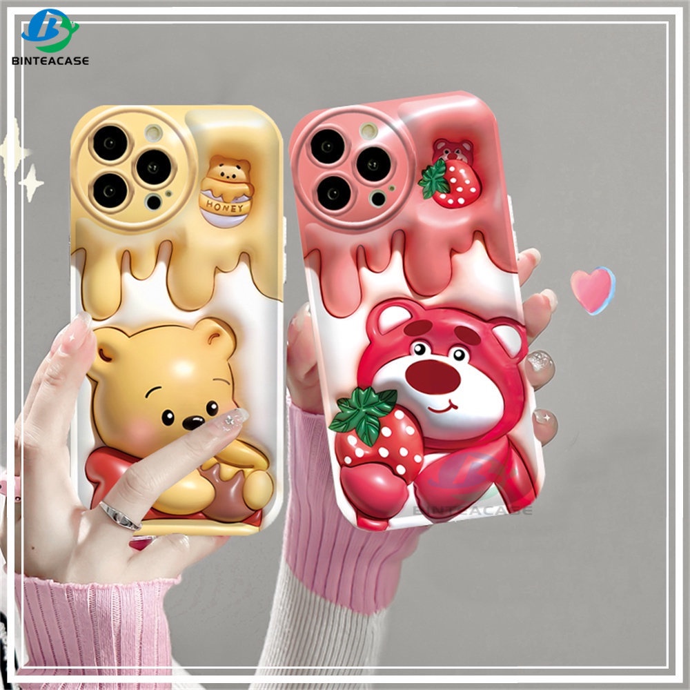 เคสซิลิโคน ลายการ์ตูนหมีพูห์ สําหรับ Oppo A77s A57 A16 A16s A54s A16k